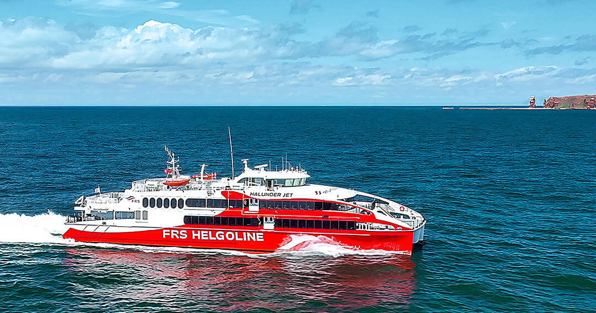 FRS Helgoline offers additional trips with the HSC "Halunder Jet" from ...